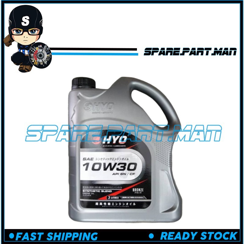HYO Engine Oil SAE-10W30 EXTREME PERFORMANCE (3L) SPM | Shopee Malaysia