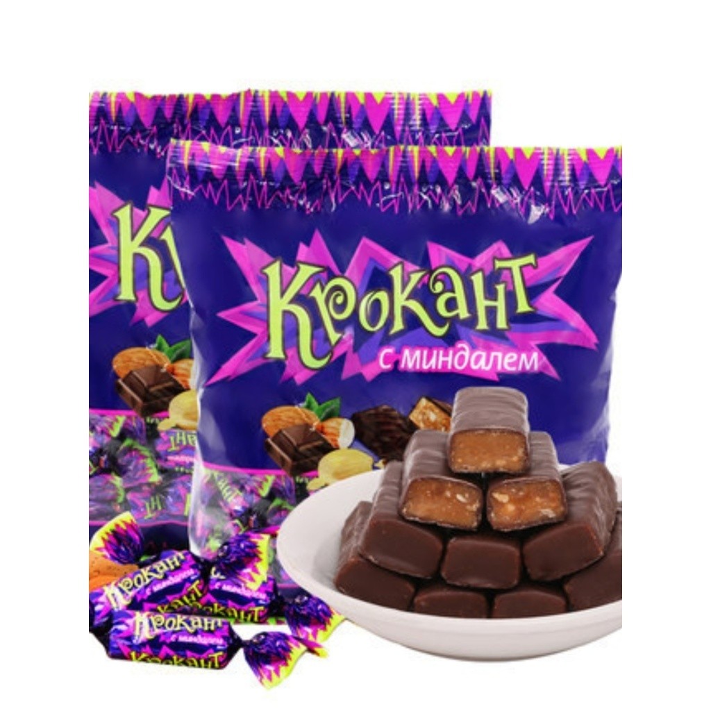 (Ready Stock) KDV Almond Crunch Chocolate Candy - Non-Sticky & Crispy Layers, 500g - Imported ...