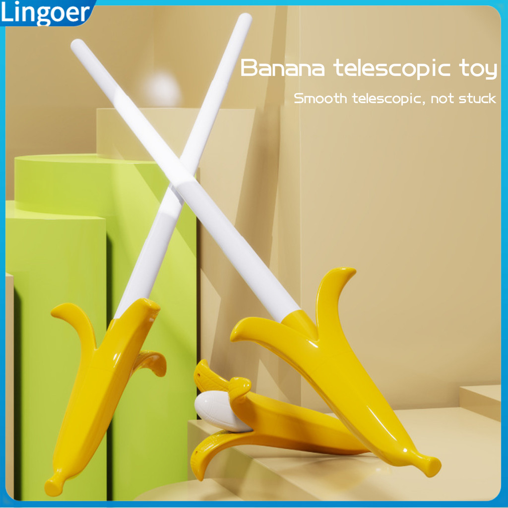 Lingoer| Banana-shaped Longsword Stretchable Telescopic Banana Toy ...