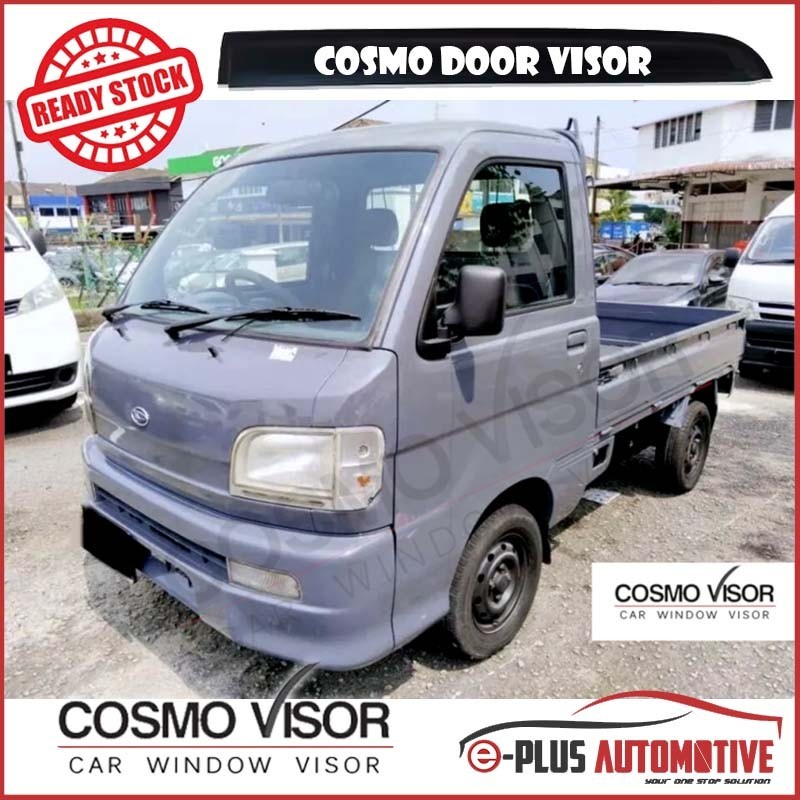 Cosmo Door Visor (4' Medium) Compatible With Daihatsu Hijet Van / Lorry / Truck 1999 - 2007 ...