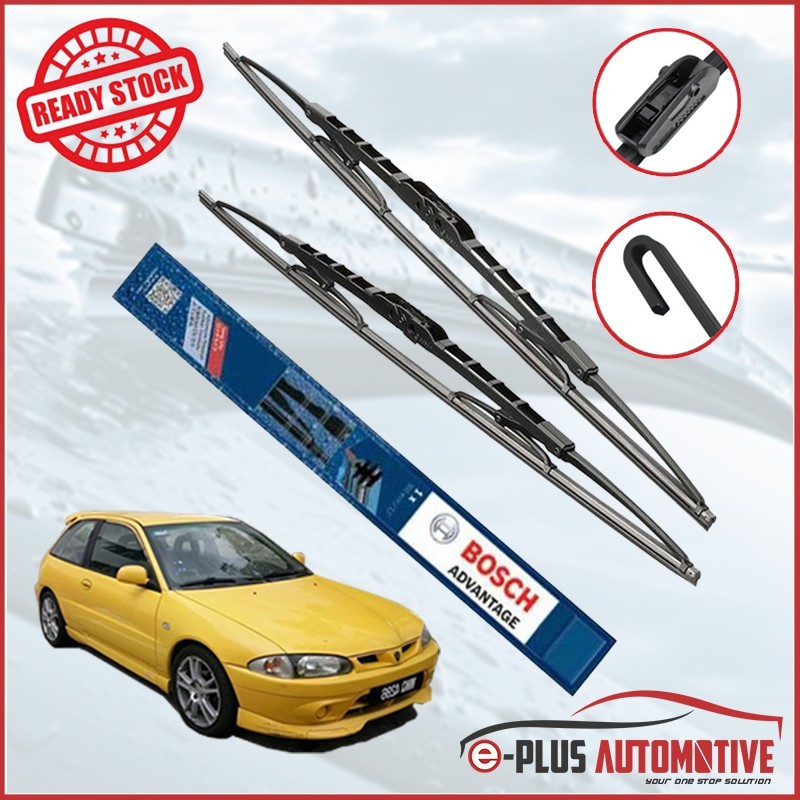 Original Bosch Advantage Windshield Wiper Blades Set (20 / 17) Compatible With Proton Satria ...