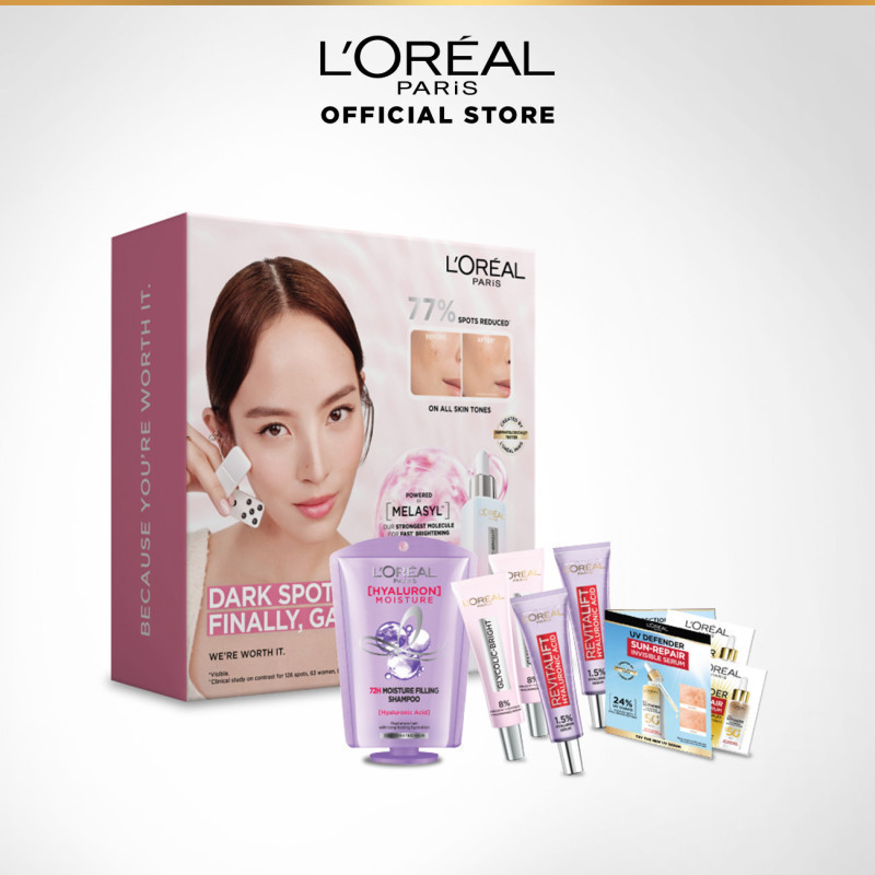 [GWP - NOT FOR SALE] 7pcs Loreal Paris Glycolic-Bright Exclusive Minis ...