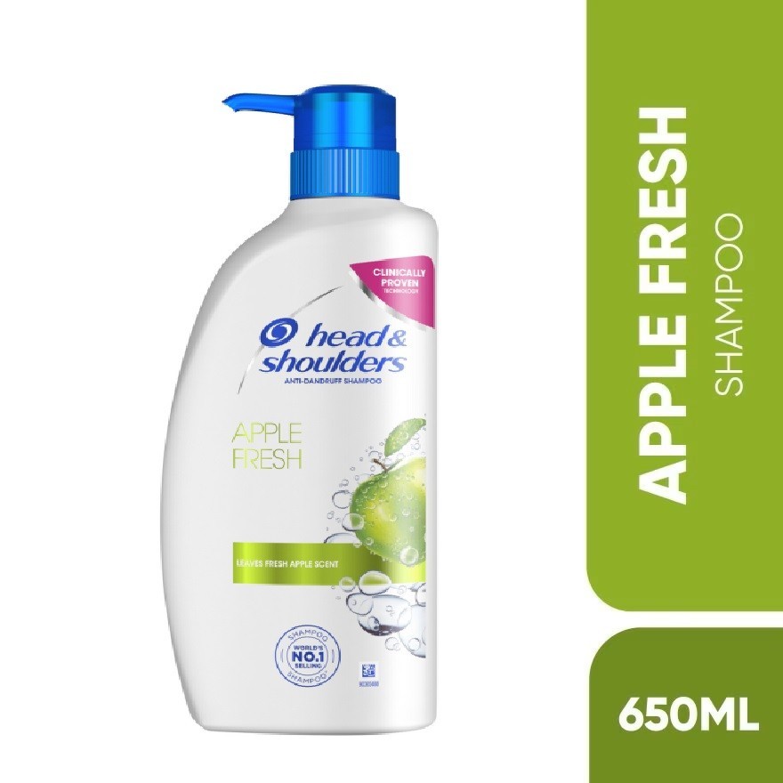 HEAD&SHOULDERS Apple Fresh Anti-Dandruff Shampoo 650ml | Shopee Malaysia