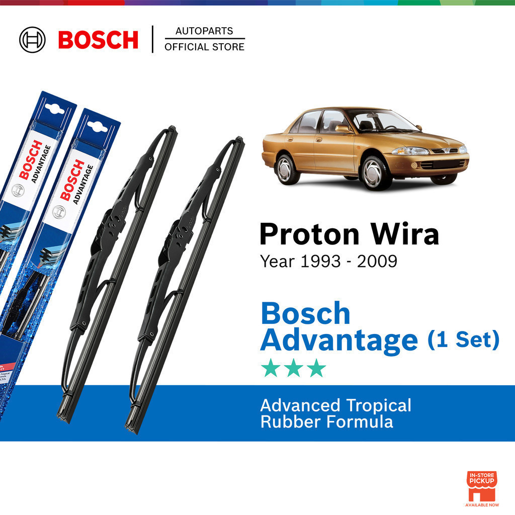 Bosch Advantage U Hook Wiper Set untuk Proton Wira (20"/17") | Shopee Malaysia