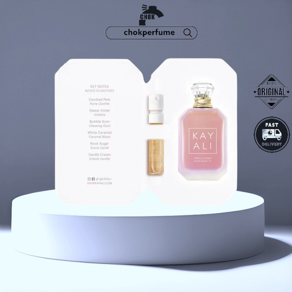 Kayali Vanilla Candy Rock Sugar EDP 1.5ml Perfume Sample Vial (W ...