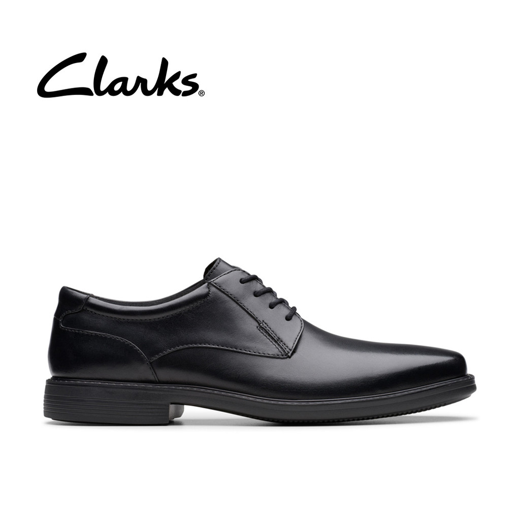 Clarks Men WendellLaceII Black Leather Kasut Lelaki | Shopee Malaysia