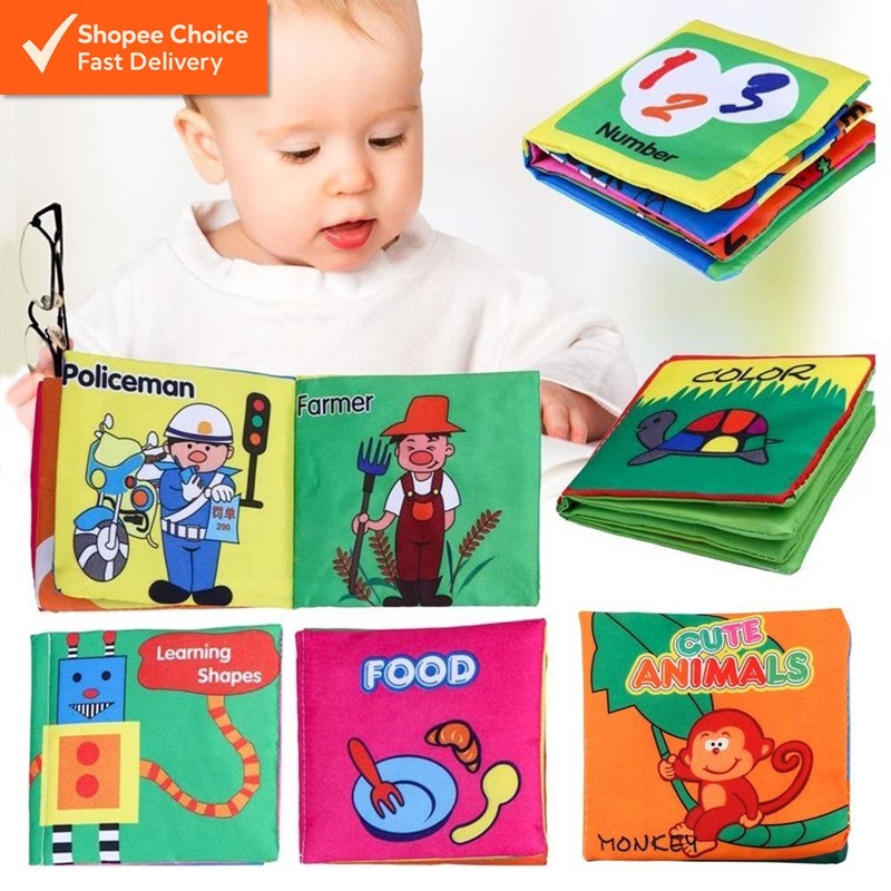 Infant Soft Cloth Books – Early Learning for Newborn & Kids | Buku Bayi ...