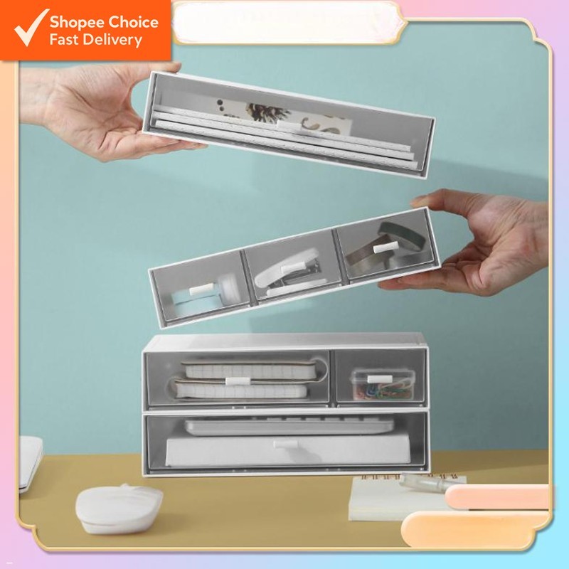 Desktop Storage Drawer - Mini Container Desk Organizer for Cosmetics ...