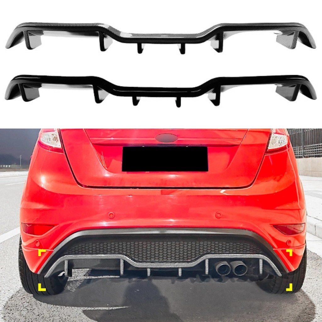 For Fiesta ST MK6 2012-2017 Body Kit Rear Bumper Diffuser Bumper ...