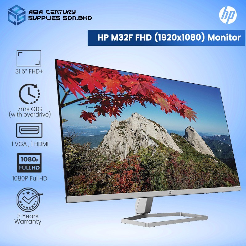 HP M32F 31.5'' VA LED HD+ Backlit Monitor / Tilt Stand / 2H5N0AA ...