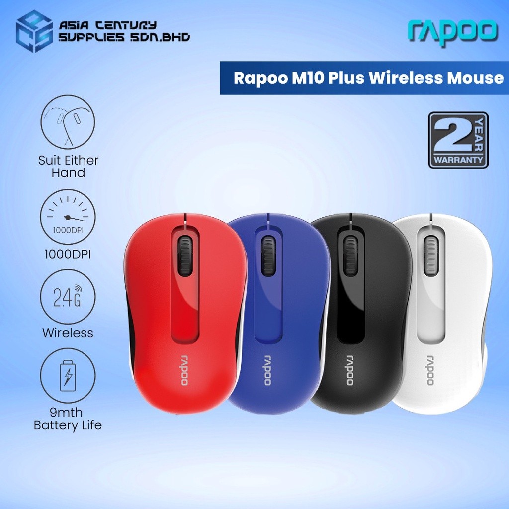 Rapoo M10 Plus 2.4G Small Tiny Wireless Mouse / 2.4Ghz Connection ...