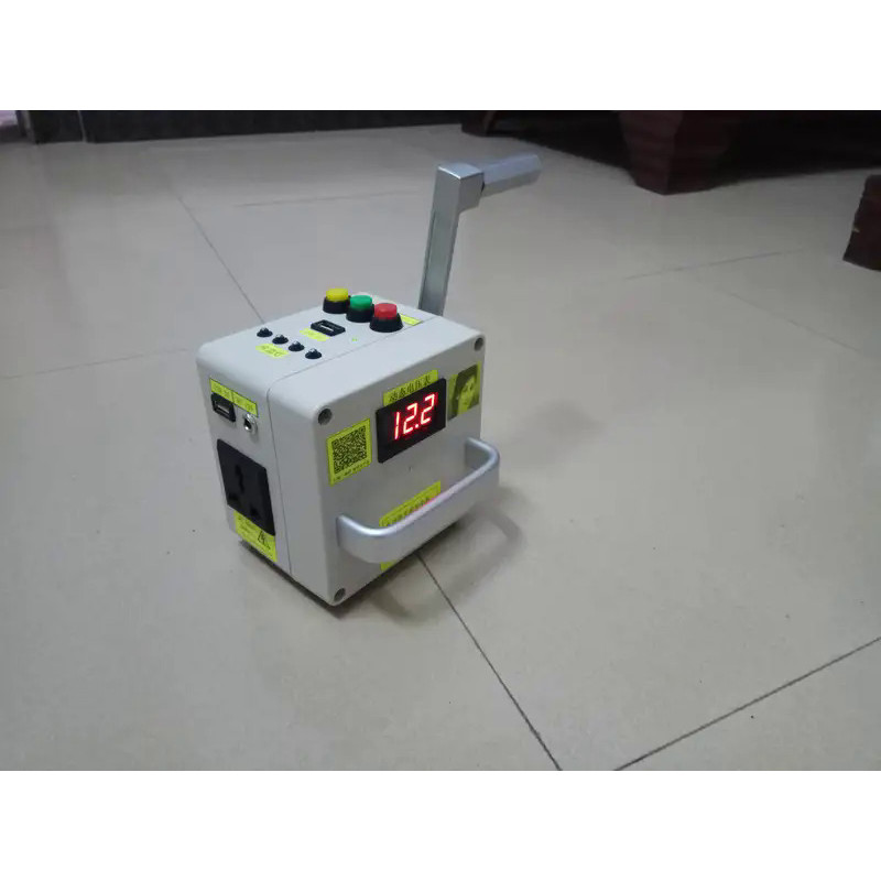 High power hand crank outdoor generator 220V, DC 12V, 5V 35W | Shopee ...