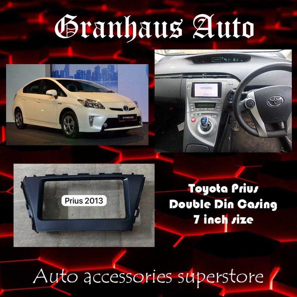 Toyota Prius 2013 7 inch Double Din Android Player Casing Radio Casing ...