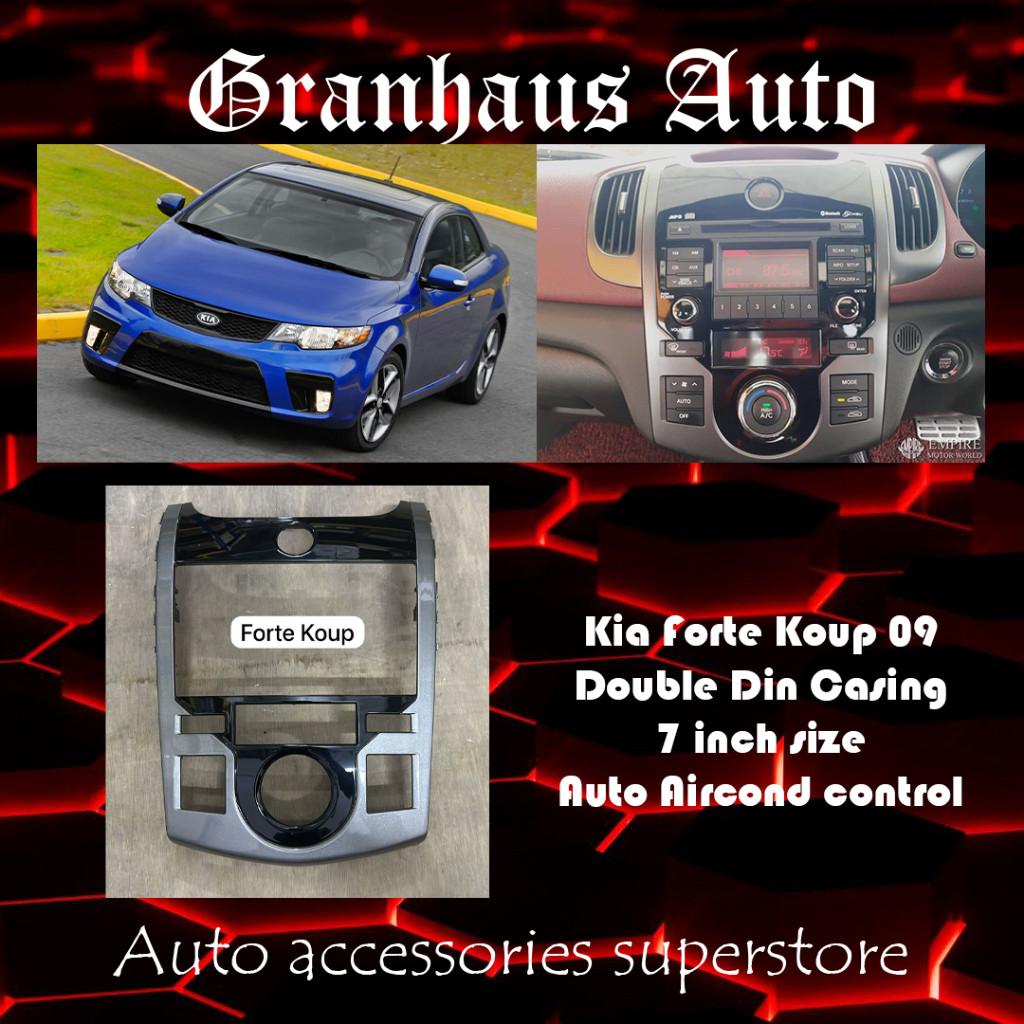 Kia Forte Koup Auto AC 9 Inch Big Screen Android Player Casing Radio ...
