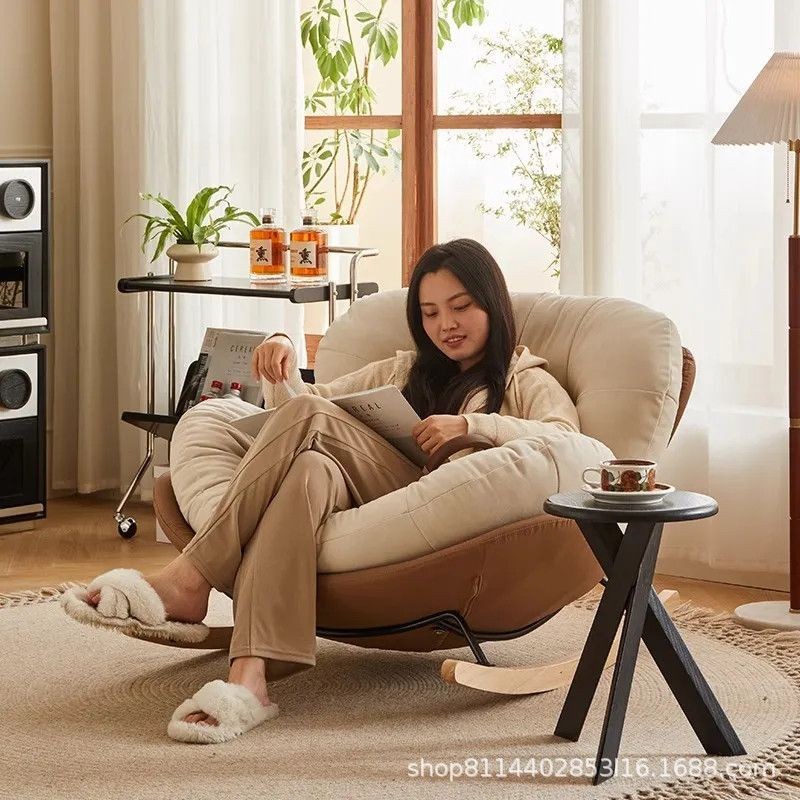 Contact seller/Snail Rocking Chair Balcony Leisure Chair Living Room ...