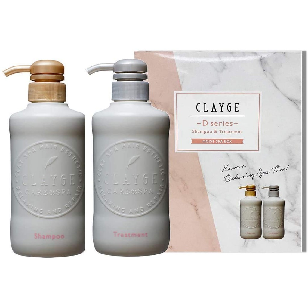 CLAYGE CLAYGE Shampoo & Treatment [DN] Body Bottle Set 500mL + 500mL Gray 500ml x 2 (Direct from ...