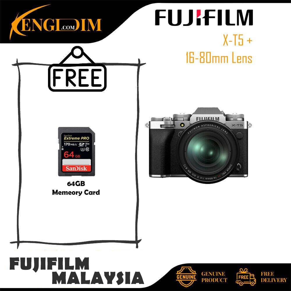 FUJIFILM X-T5 / XT5 Mirrorless Camera with 16-80mm Lens (FUJI MALAYSIA 1 YEAR WARRANTY) | Shopee ...