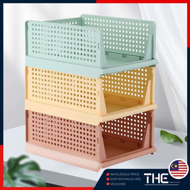 THE Foldable Clothes Drawer Rack Stackable Layered Partition Storage ...