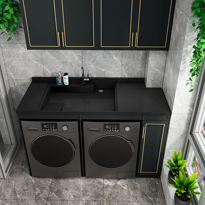 Contact seller/Alumimum Balcony Double Washing Machine Cabinet Drum ...