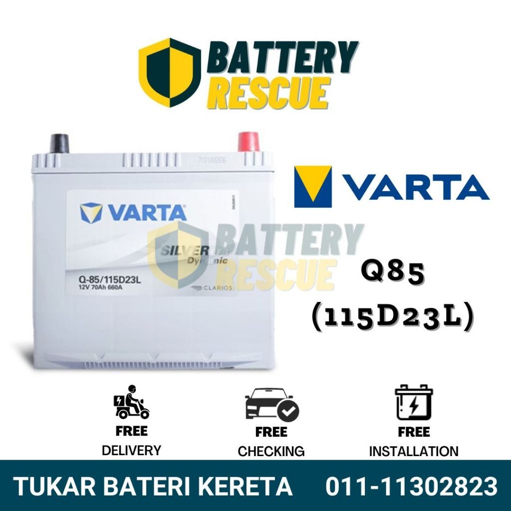 [Installation Available] Q85 | 115D23L | Varta Silver EFB Dynamic | Start Stop (Idle) Car ...