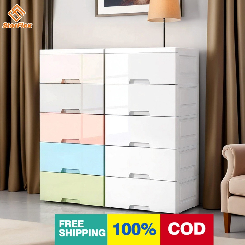 3-6 Layer Drawer Baju Wide Durabox Drawer Rak Baju Clothes Storage ...