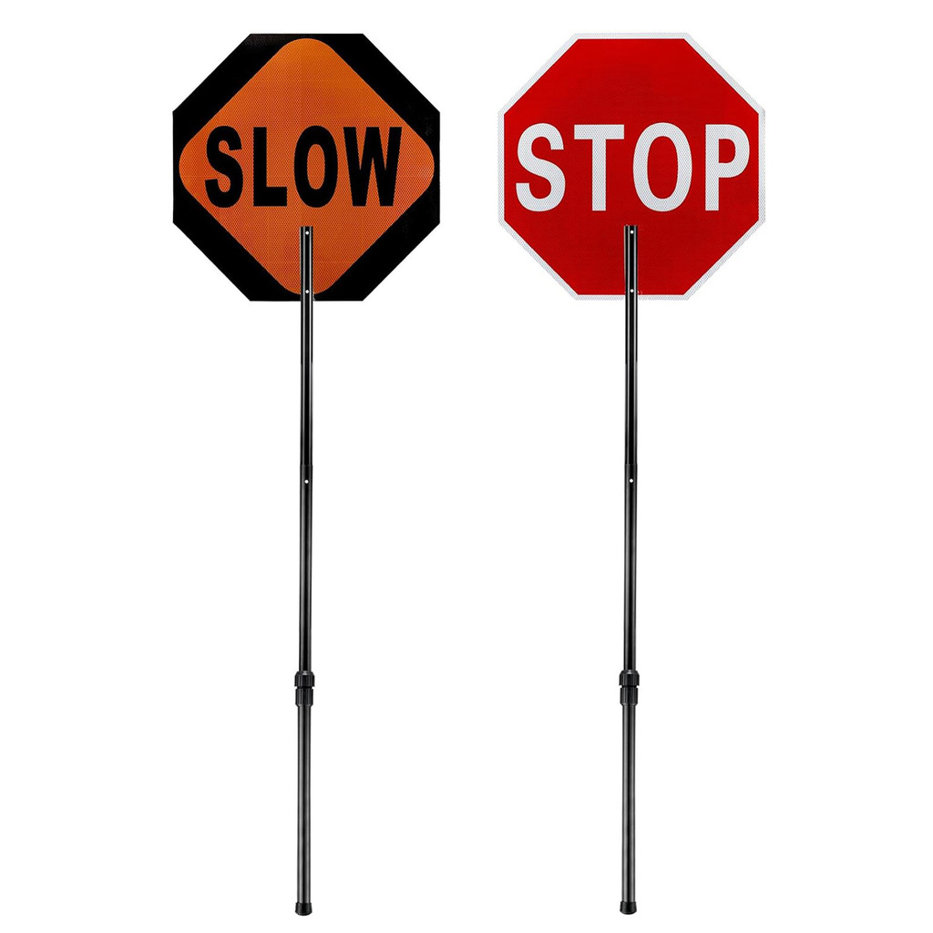 Contact seller 】Handheld Deceleration Parking Safety Sign Traffic Sign ...