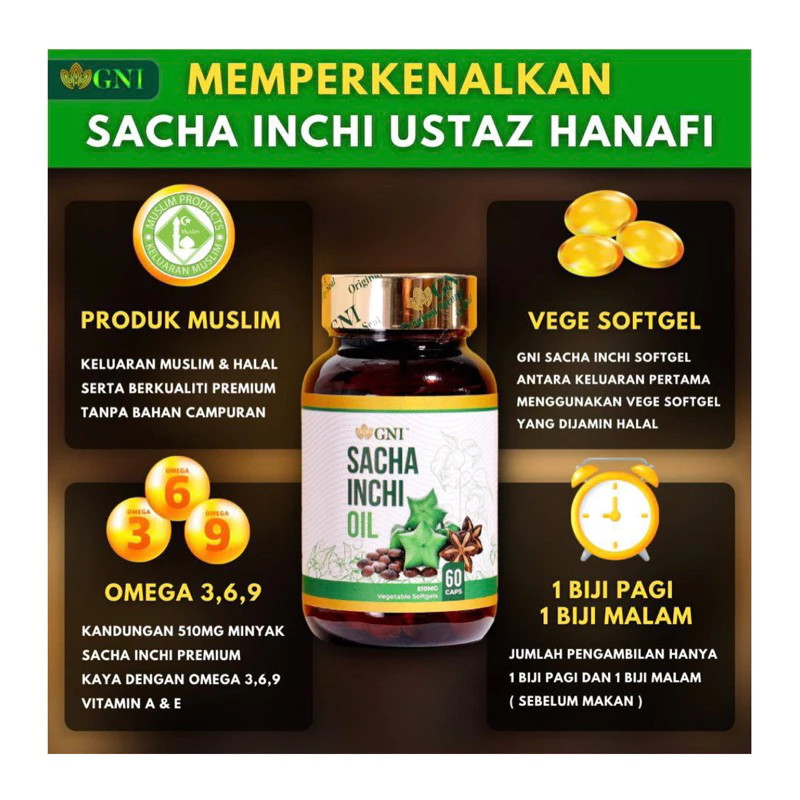 ⚡⚡Malaysian spot⚡⚡【Buy 3 get 1 free】GNI SACHA INCHI OIL Inca fruit oil ...