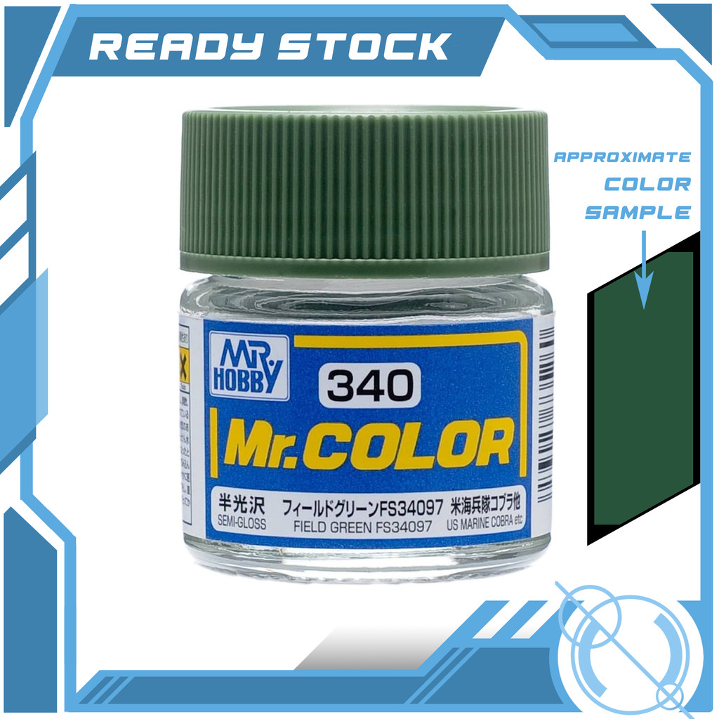 Mr Hobby C340 - Mr Color (10ml) - Field Green FS34097 | Shopee Malaysia