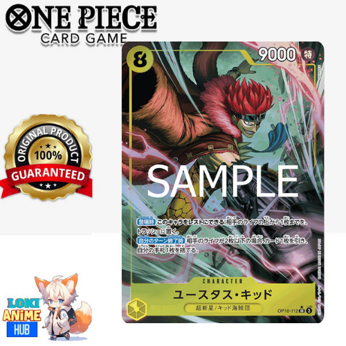 ORIGINAL Cost 8 Eustass"Captain"Kid OP10-112 SR One Piece Card Game ...