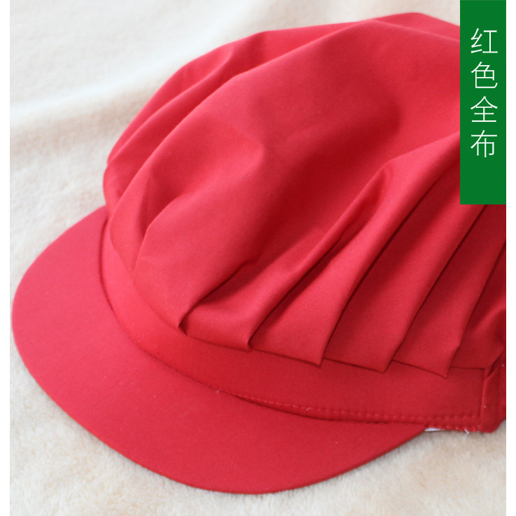 M/Korean Style White Short Brim Mesh Cap Food Cap Food Factory College ...