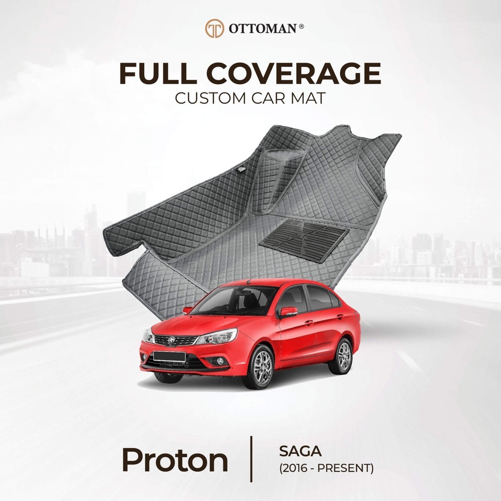 Ottoman Car Mat - Proton Saga (2016-Present) | Shopee Malaysia