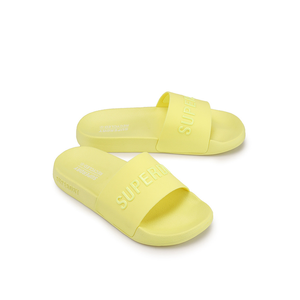 Superdry - Code Logo Vegan Pool Slides (Female) | Shopee Malaysia