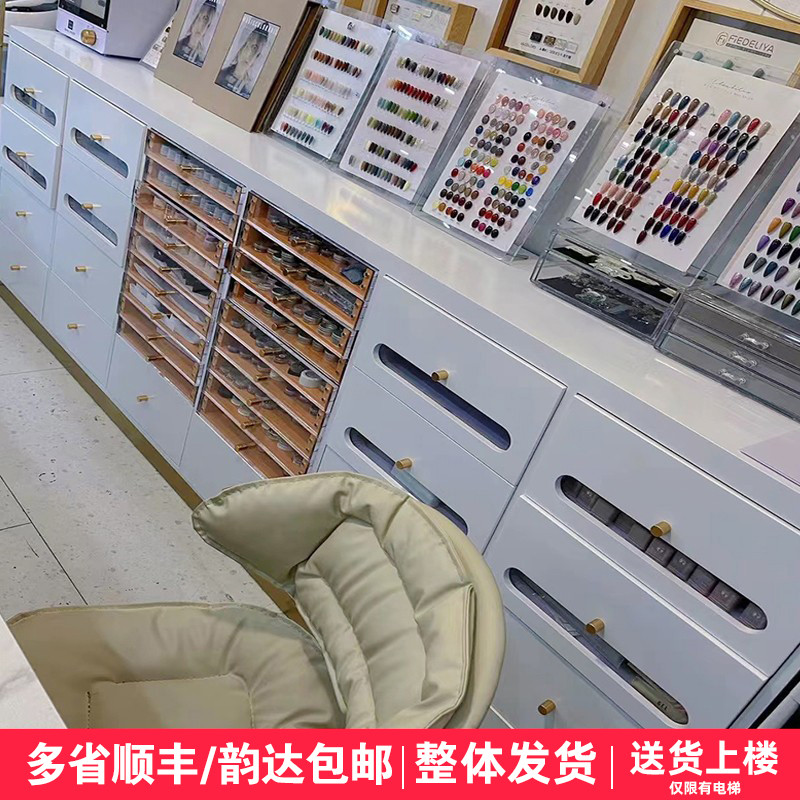 JY-8/#Manicure Cabinet Display Cabinet UV Polish Locker Nail Polish ...