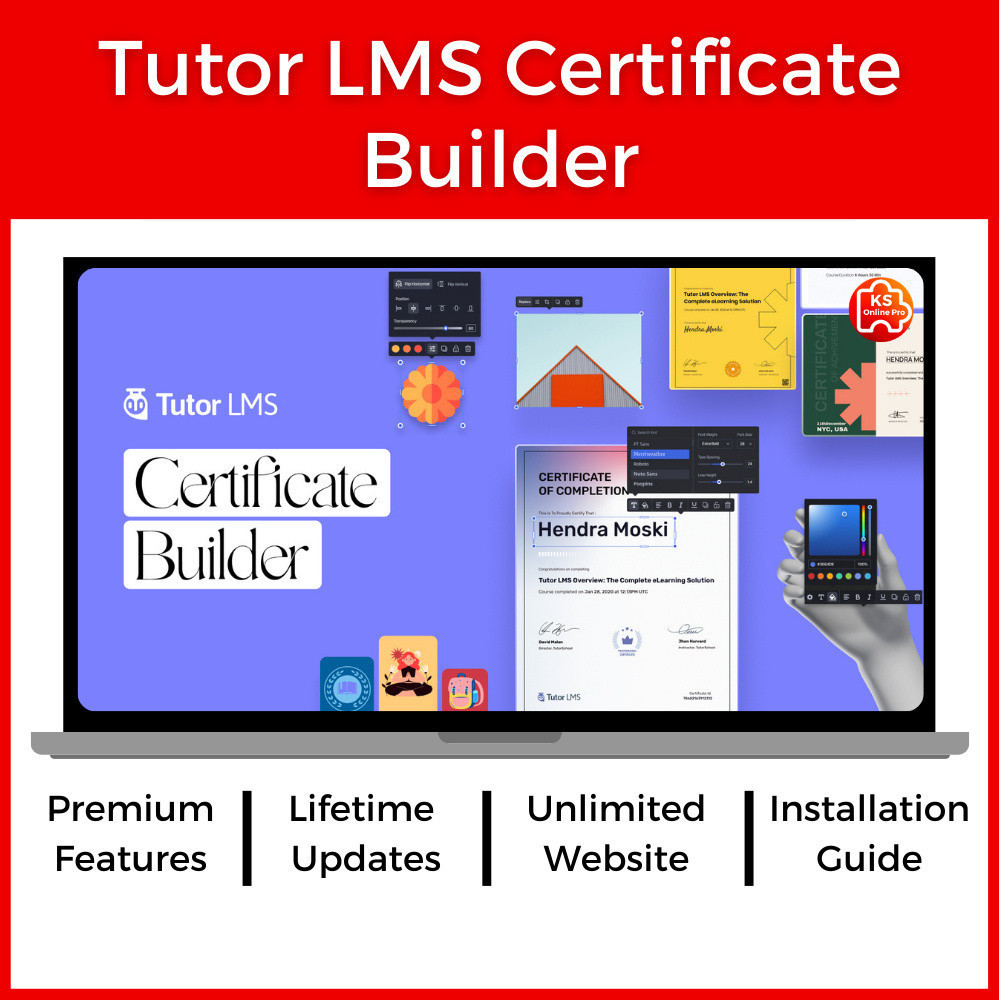 Tutor LMS Certificate Builder Addon WordPress Plugin [Latest Version ...