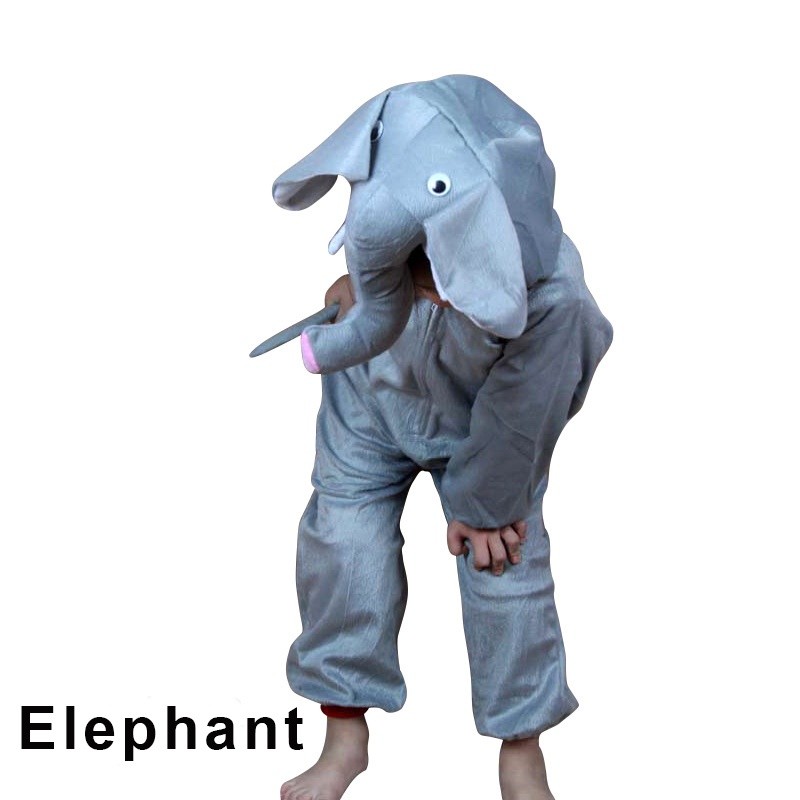 Cute Elephant Onesies One Piece Animal Costume Unisex Adult Kids Plush ...