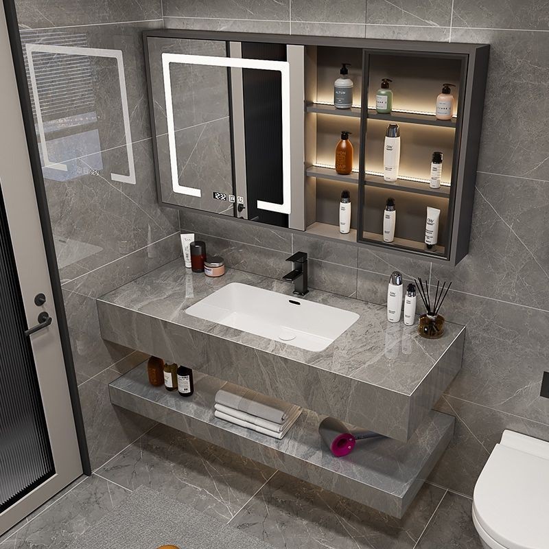 J-H/Hotel Style Wash Basin Simple Luxury Minimalist Rock Slab Seamless ...