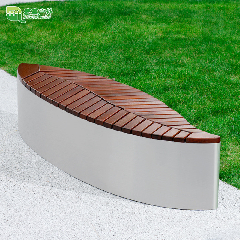 J-H/Park Chair Outdoor Long Chair Irregular Creative Custom.Stainless ...