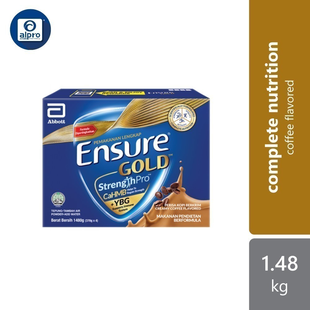 Abbott Ensure Gold Coffee YBG (Yeast Beta Glucan) 1.48kg | Improved ...