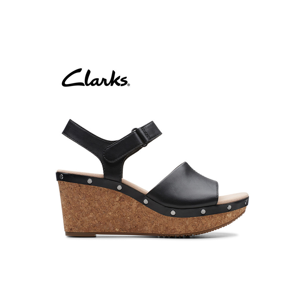 Clarks Womens Annadel Clover - Black | Shopee Malaysia