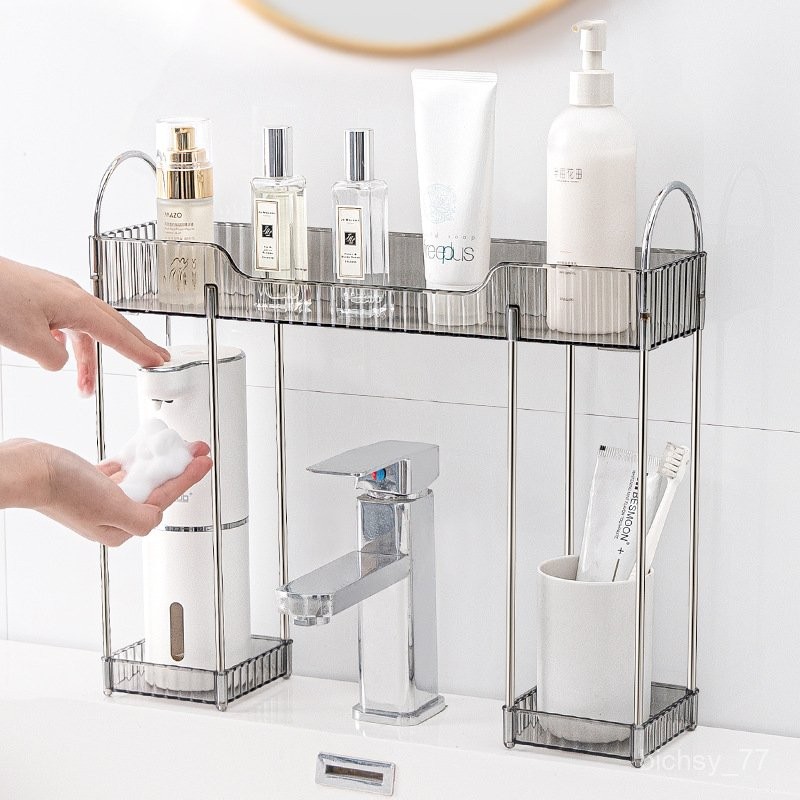 M/Bathroom Countertop Storage Rack Bathroom Sink Faucet Organizer ...