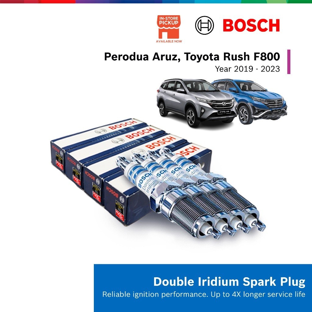 Bosch Double Iridium Spark Plug for Perodua Aruz (2019 - Present ...