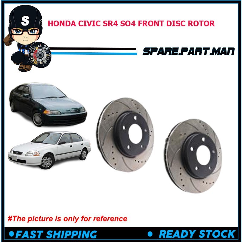 HONDA CIVIC SR4 SO4 FRONT DISC ROTOR RACING PERFORMANCE SPORT NON VTECH ...