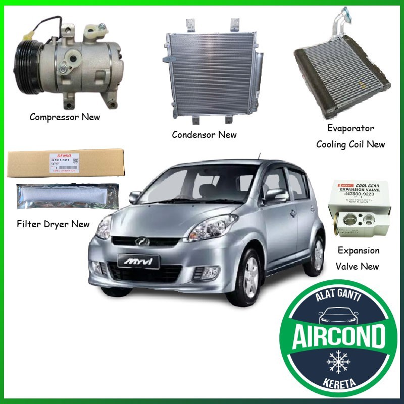 👍 UPGRADE ALZA SET 👍 Air cond Parts Myvi 1.3 Convert Upgrade to Lagi ...