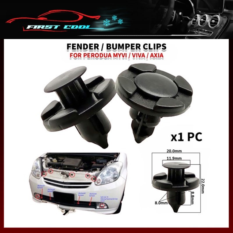 FC Myvi/Viva/Axia Fender Under Shield Clips car rivet bumper fender ...