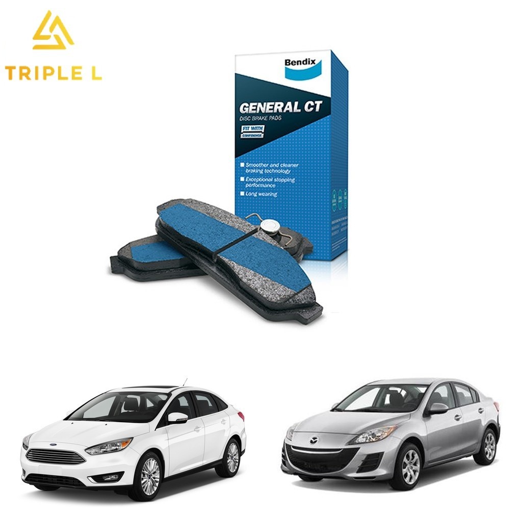 ORIGINAL BENDIX FRONT BRAKE PADS FORD FOCUS MAZDA 3 2009-2013 GENERAL CT (DB1679GCT) | Shopee ...