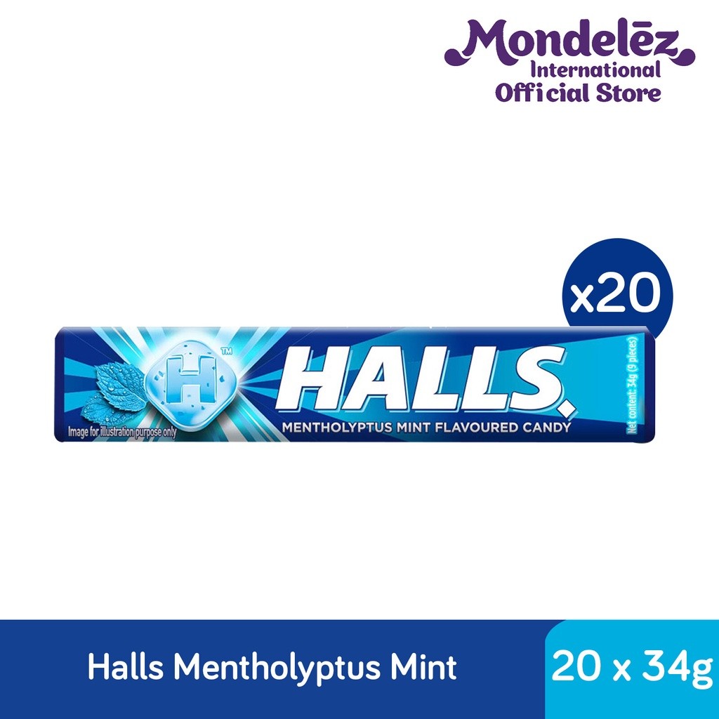 [Bundle of 20] Halls Stick Candy Mentholyptus Mint/Extra Strong/Honey ...