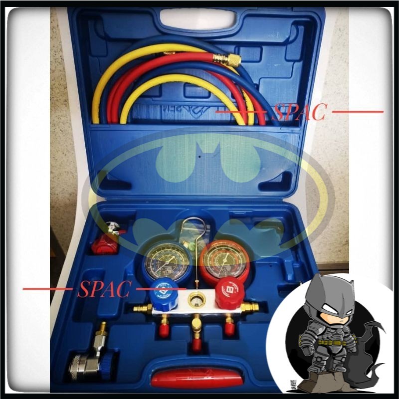 ACM Plug R12 R134 GAS Air Cond Diagnostic A/C Manifold set Gauge meter ...