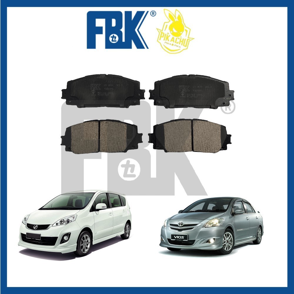 Original FBK Disc Brake Pad Front - Perodua Alza 2014- Vios NCP93 E/J Prius NHP10 ZVW30 ZVW50 ...