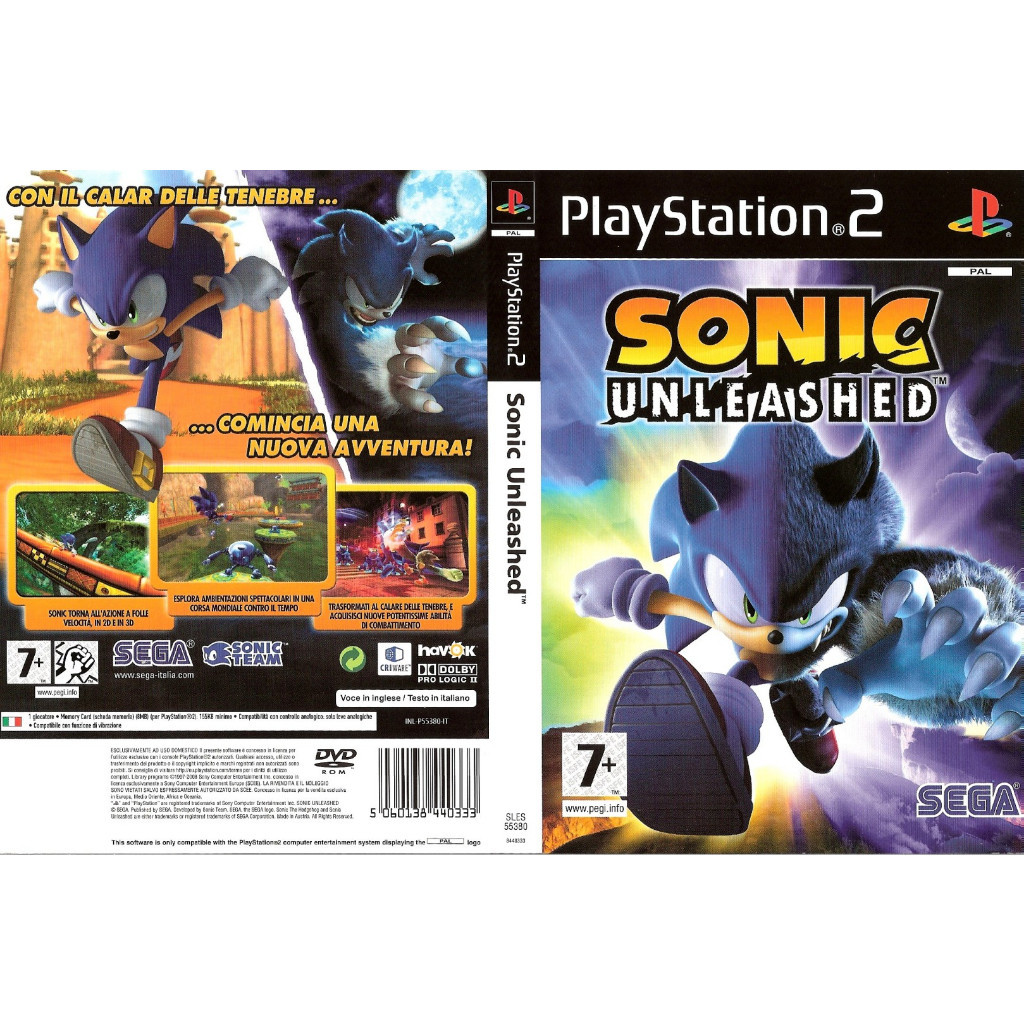 PS2 DVD Games Collection Sonic Unleashed | Shopee Malaysia