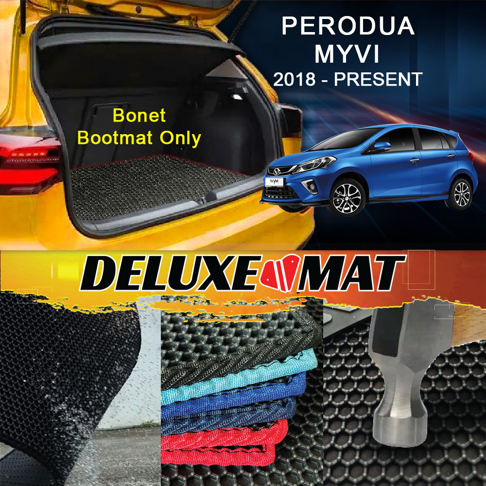 PERODUA MYVI 2018 2019 2020 2021 2022 2023 2024 2025 Deluxe Boot Mat ...